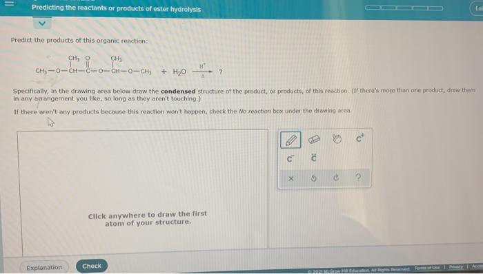 Solved Predicting the reactants or products of ester | Chegg.com