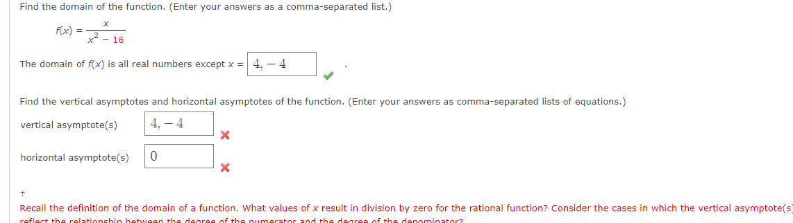 Solved Find the domain of the function. (Enter your answers | Chegg.com