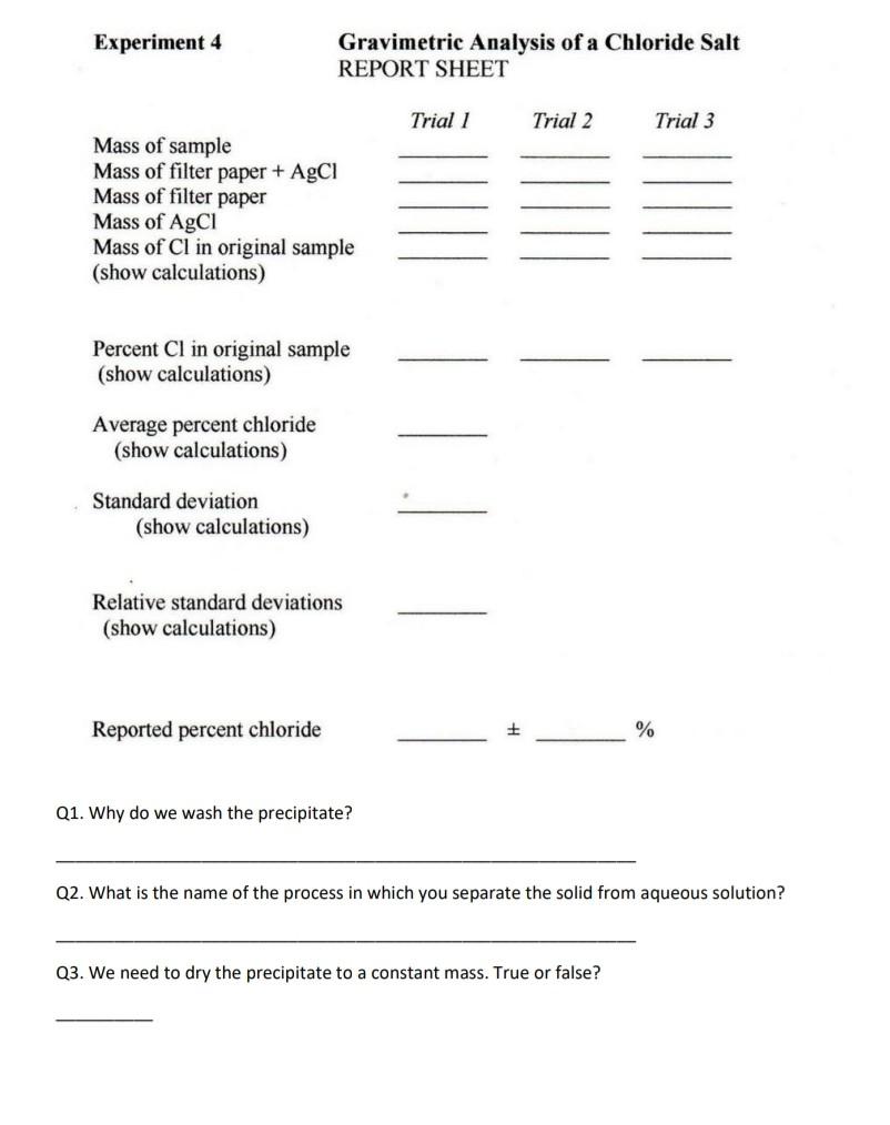 Solved Mass sample in grams: 0.2039, 0.2093, 02055 Mass of | Chegg.com