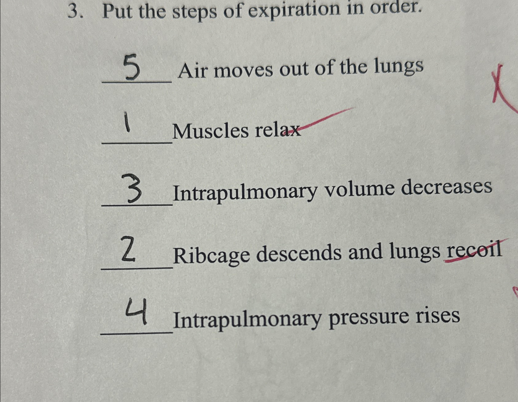 Solved Put the steps of expiration in order.q, ﻿Air moves | Chegg.com