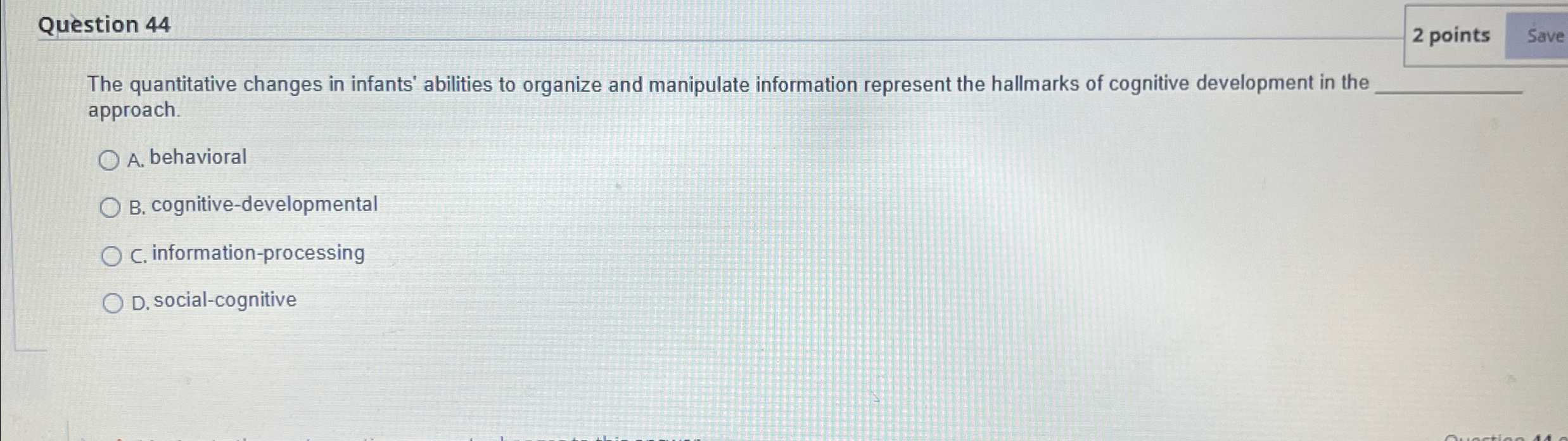 Solved Question 442 ﻿pointsThe quantitative changes in | Chegg.com