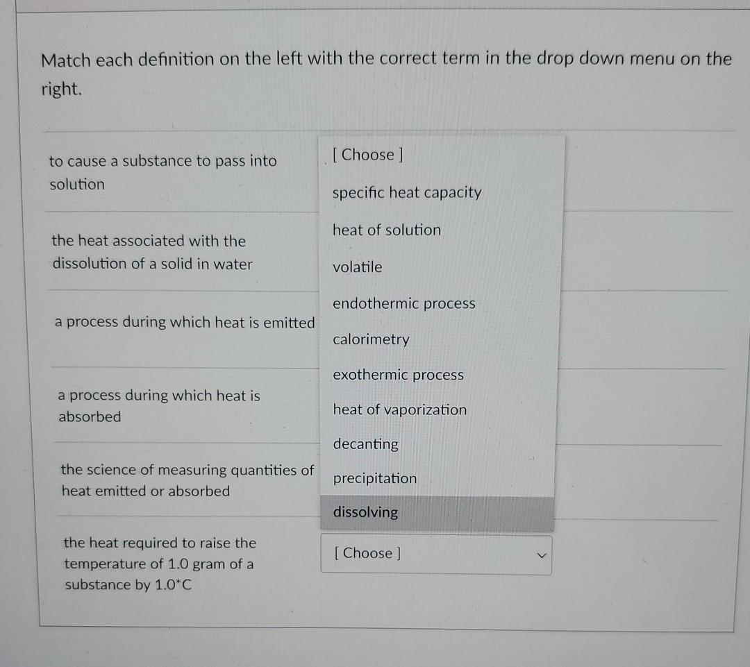Solved Match each definition on the left with the correct | Chegg.com
