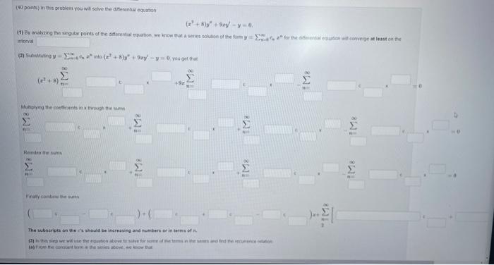 (40 points) in this probiein yod wit solve the | Chegg.com