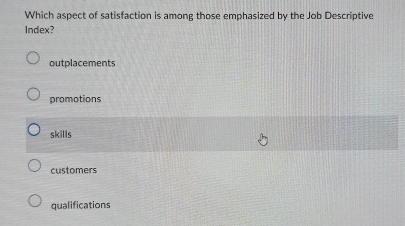 Solved Which aspect of satisfaction is among those | Chegg.com