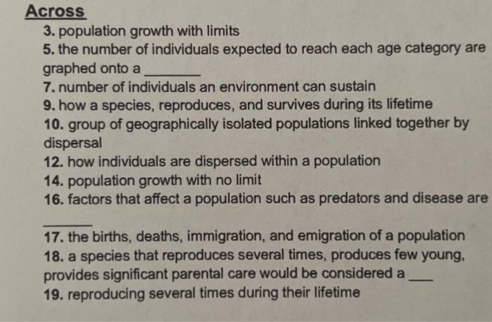Solved 3. population growth with limits 5. the number of | Chegg.com