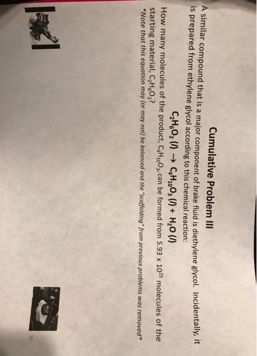Solved Cumulative Problem III A similar compound that is a | Chegg.com