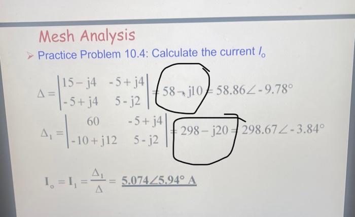 Solved Practice Problem 10.4: Calculate the current I o | Chegg.com