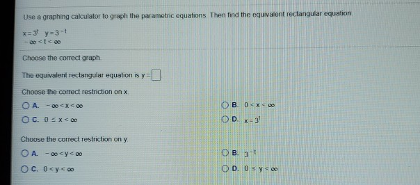 Solved Use a graphing calculator to graph the parametric | Chegg.com