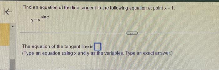 Solved Find an equation of the line tangent to the following | Chegg.com