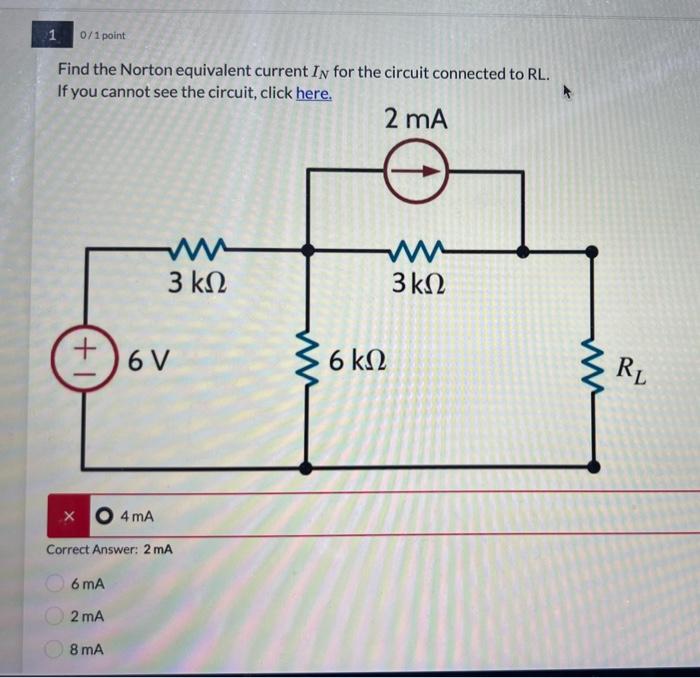 Solved Find the Norton equivalent current IN for the circuit | Chegg.com