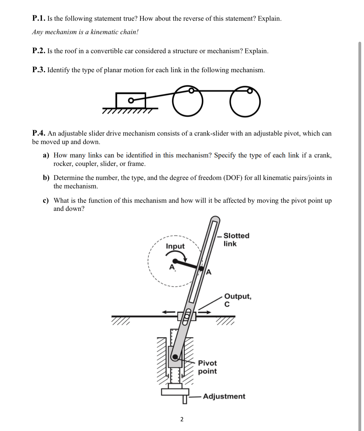 Solved P.1. Is the following statement true? How about the | Chegg.com