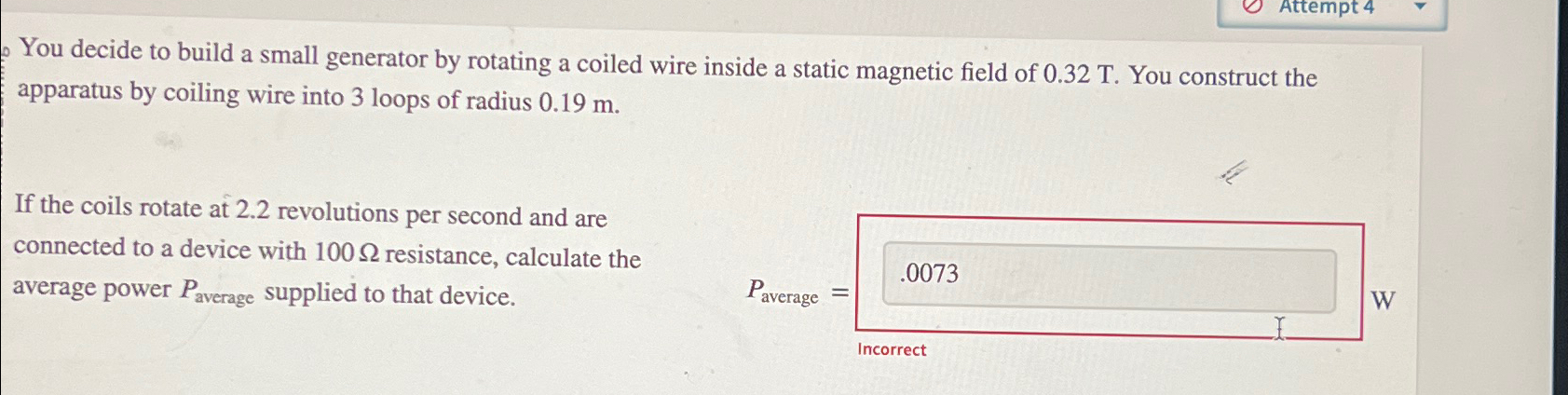 Solved You decide to build a small generator by rotating a | Chegg.com
