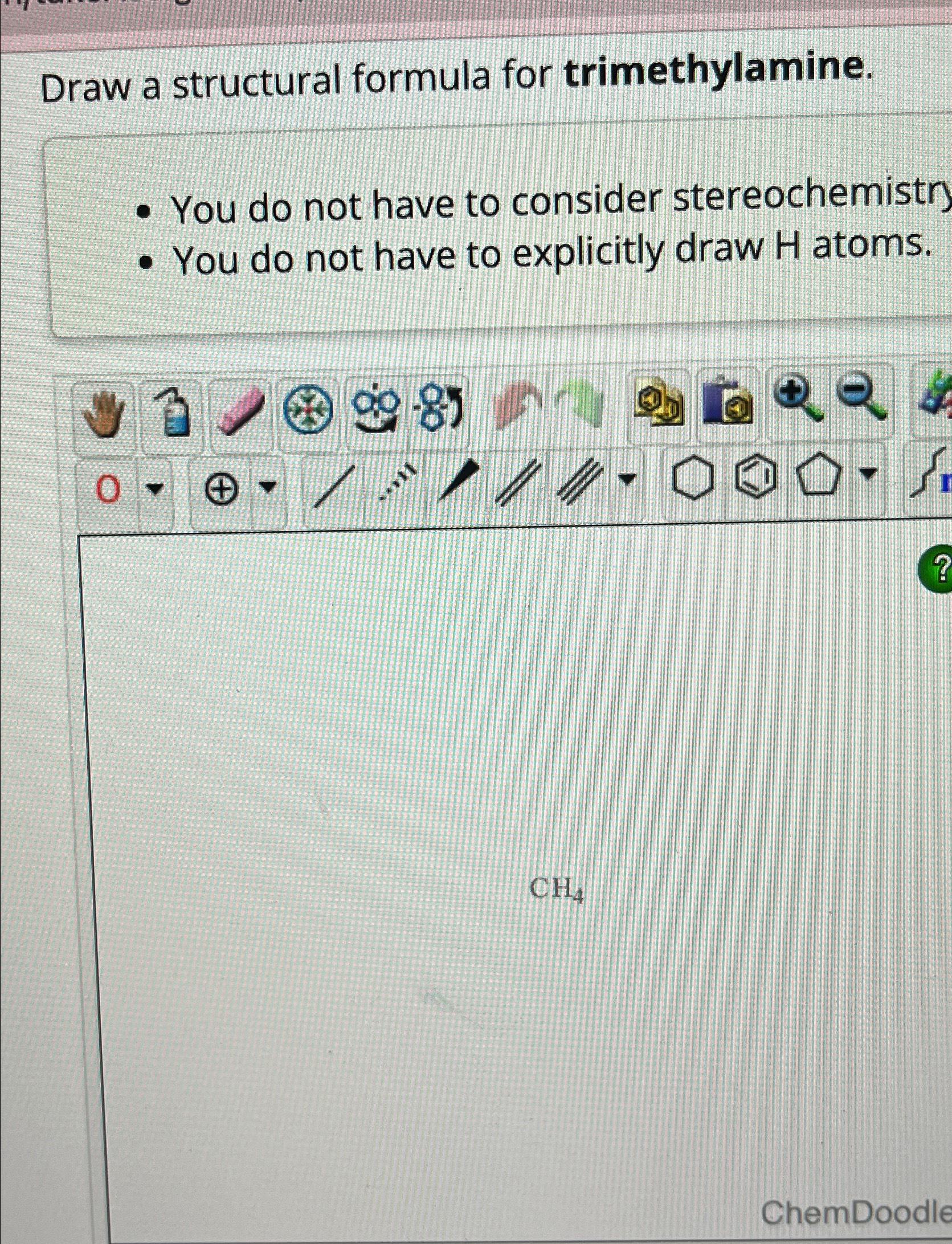 Solved Draw a structural formula for trimethylamine.You do | Chegg.com