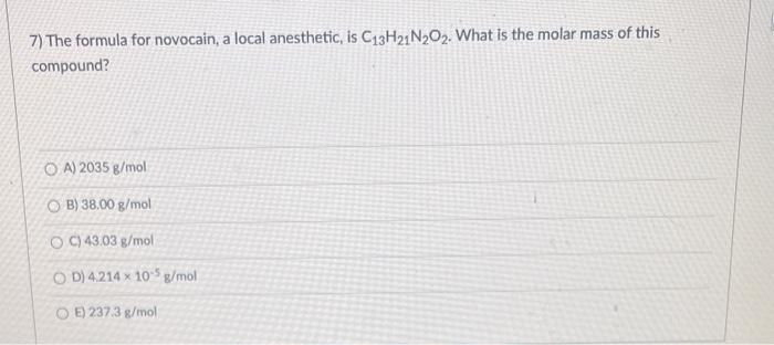 Solved 6) Calculate the molar mass of Na2SO4. OA) 110.1 | Chegg.com