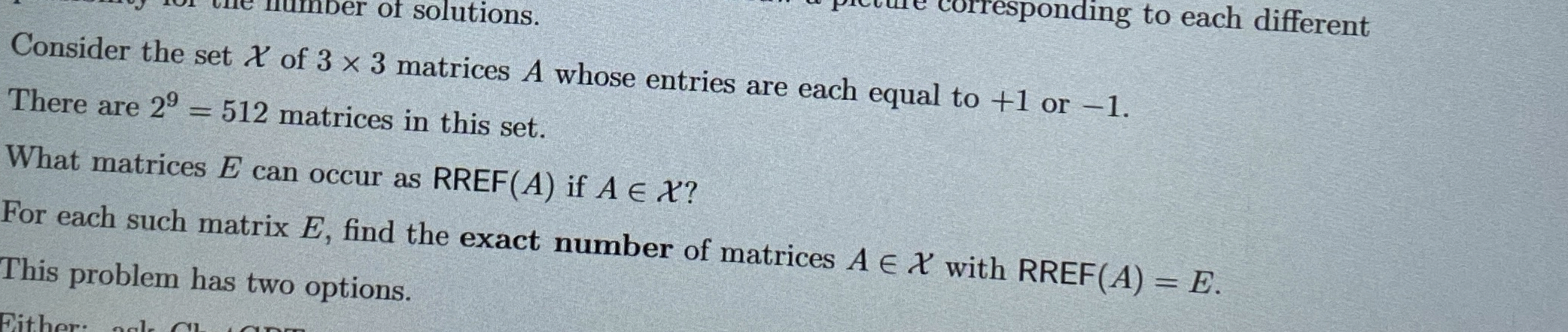 Solved Consider the set x ﻿of 3×3 ﻿matrices A whose entries | Chegg.com