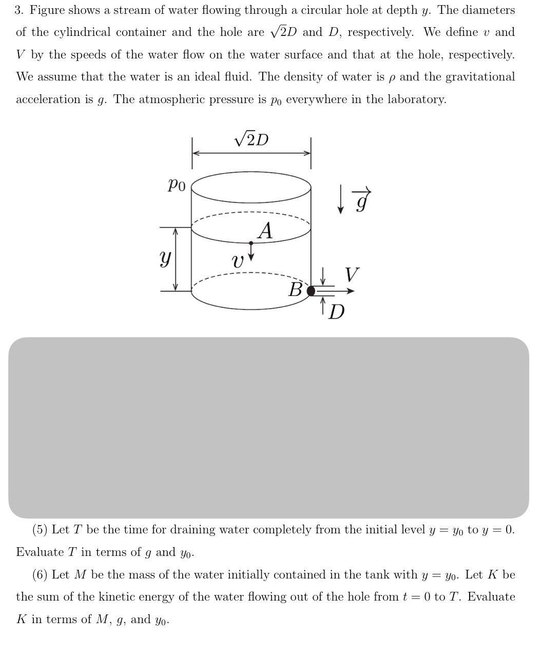 Solved Figure shows a stream of water flowing through a | Chegg.com