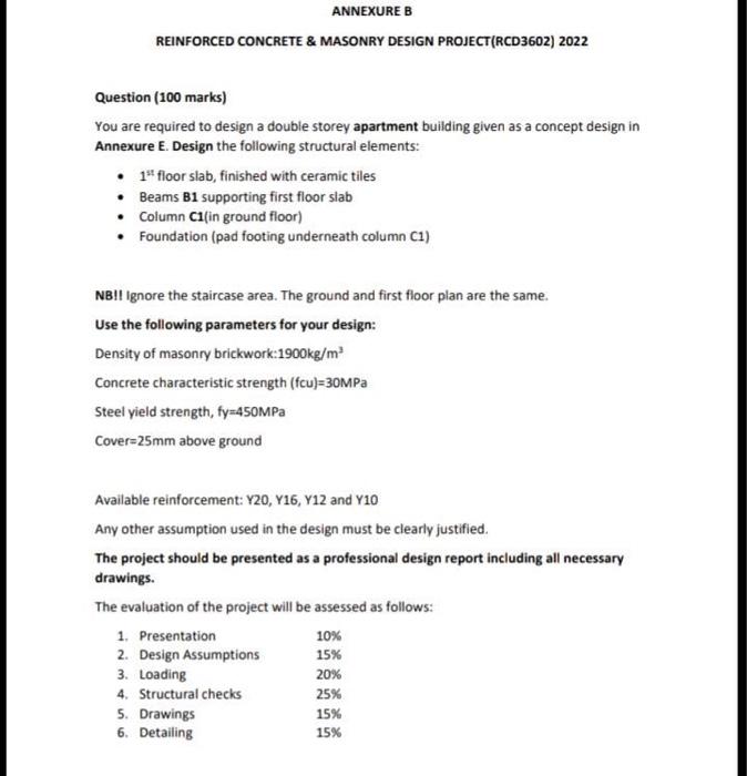 Solved REINFORCED CONCRETE \& MASONRY DESIGN | Chegg.com