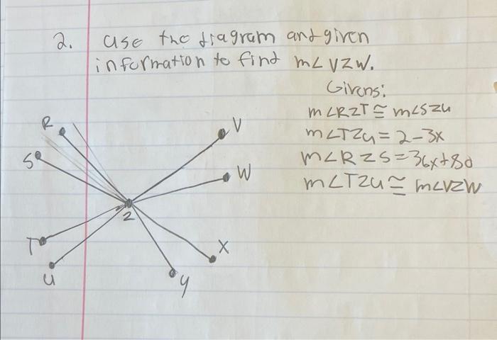 Solved Use the information and given information to find | Chegg.com
