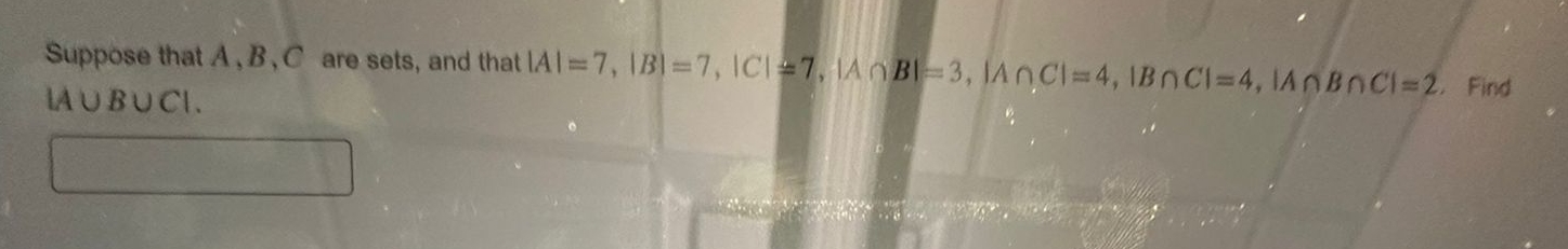 Solved Suppose that A,B,C ﻿are sets, and that | Chegg.com