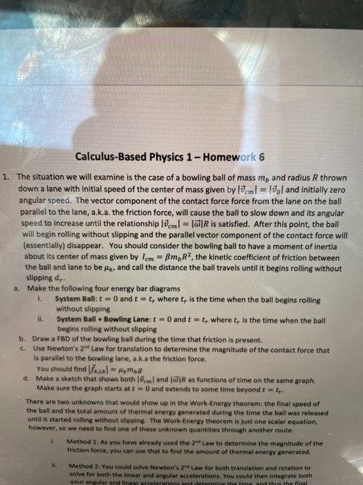 Solved Page Calculus-Based Physics 1 - Homework 6 1. The | Chegg.com