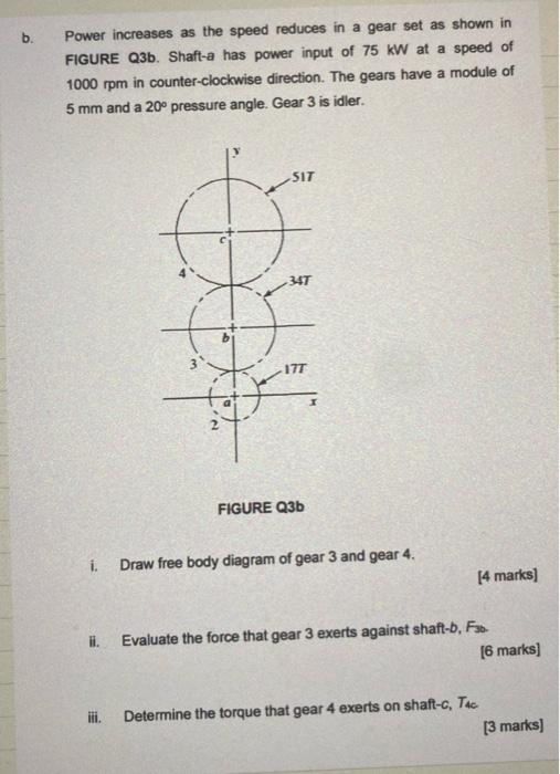 Solved Please draw FBD of Gear 3 and Gear 4. I have drawn | Chegg.com