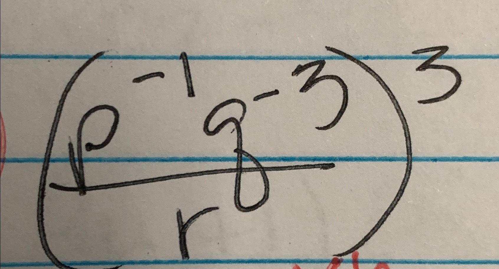 Solved (p-1q-3r)3 | Chegg.com