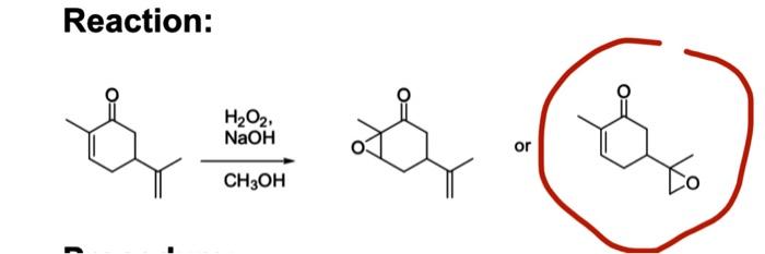 Solved When carvone reacts with a peracid such as mCPBA, the | Chegg.com