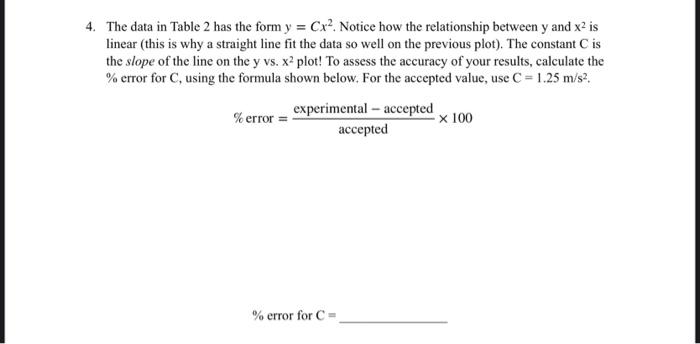 Solved Activity 2: Graphing Non-Linear Data 1. Consider the | Chegg.com