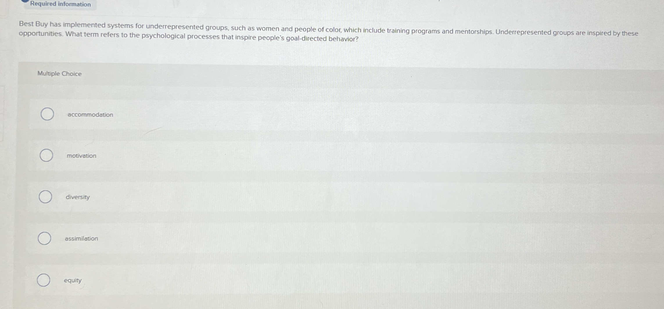 Solved Required information opportunities. What term refers | Chegg.com