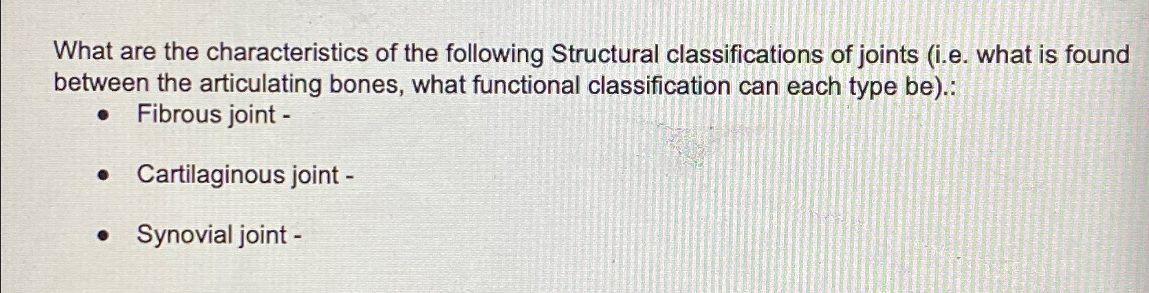 Solved What are the characteristics of the following | Chegg.com