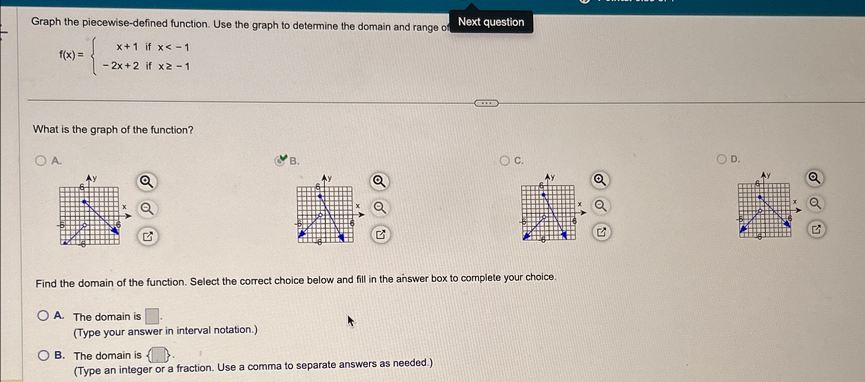 Solved Graph the piecewise-defined function. Use the graph | Chegg.com