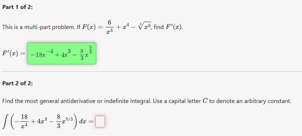 Solved Part 1 ﻿of 2:This is a multi-part problem. If | Chegg.com