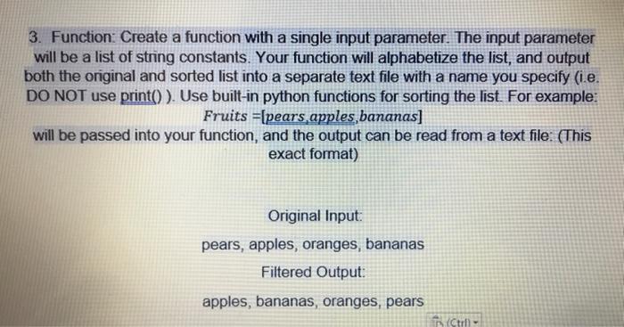 Solved Directions Generate The Following 3 Python Files And 