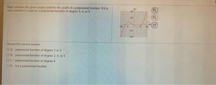 Solved State whether the given graph could be the graph of a | Chegg.com