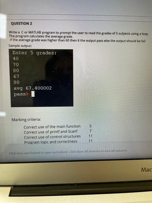 Solved Question 2 Write A Cor Matlab Program To Prompt The 2249