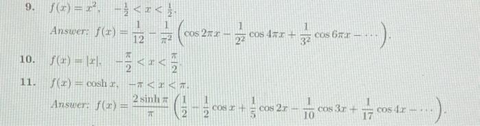 Solved Each of the functions in Problems 5 to 12 is given | Chegg.com