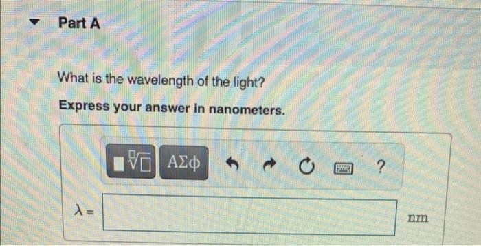 Solved The figure shows the interference pattern on a screen | Chegg.com