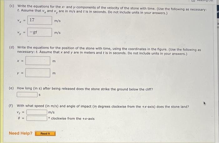 Solved (a) What are the coordinates of the initial position | Chegg.com