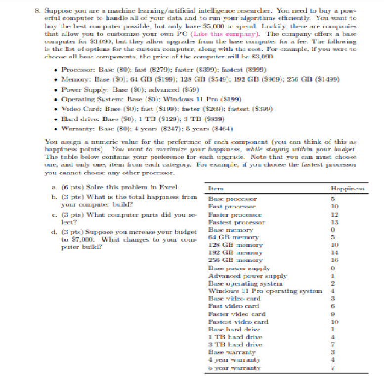 Solved PLEASE SOLVE IN EXCEL.. I NEED TO KNOW HOW YOU ARRIVE | Chegg.com
