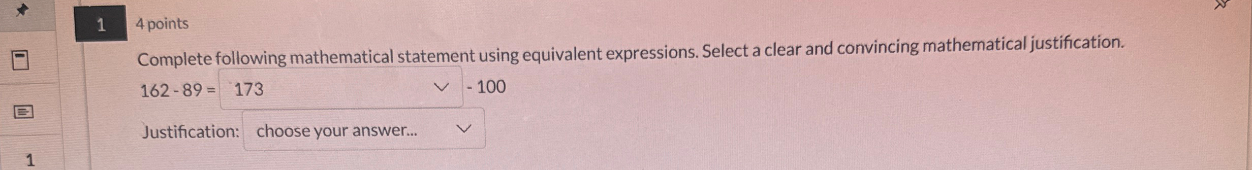 Solved 14 ﻿pointsComplete following mathematical statement | Chegg.com