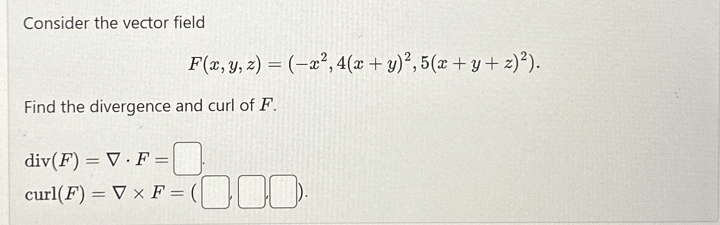 Solved Consider the vector | Chegg.com