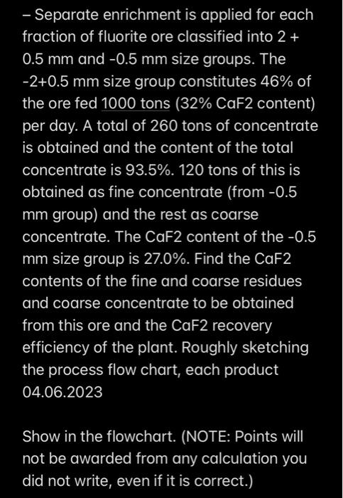 Solved - Separate enrichment is applied for each fraction of | Chegg.com