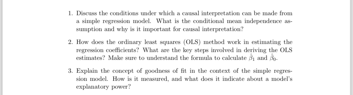 Solved Discuss the conditions under which a causal | Chegg.com
