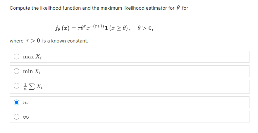 Solved Compute the likelihood function and the maximum | Chegg.com