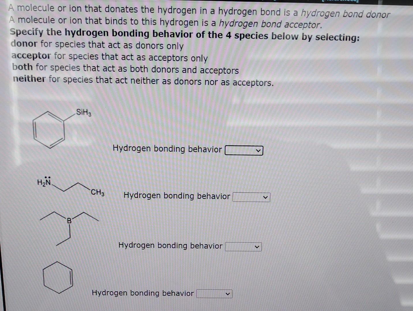 Solved A molecule or ion that donates the hydrogen in a | Chegg.com