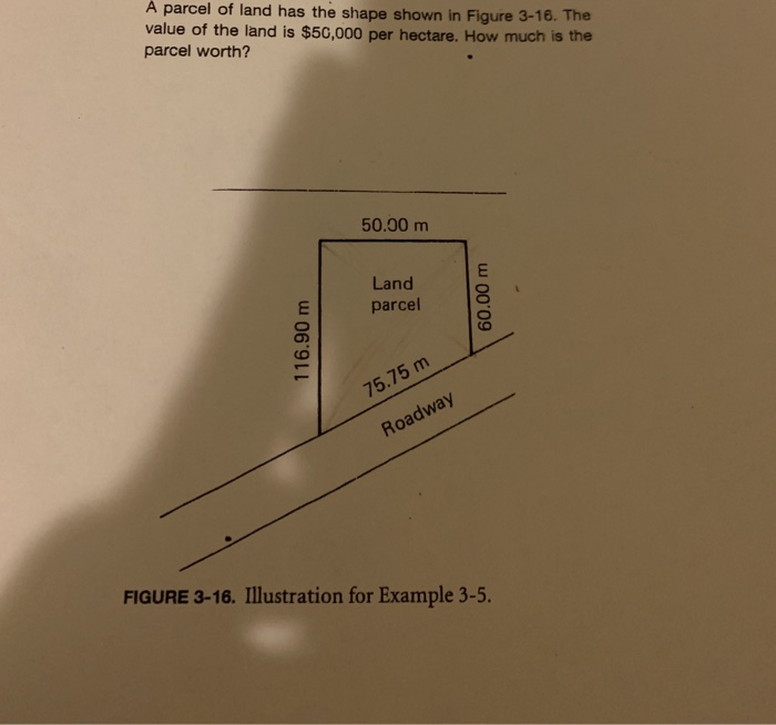 Solved A parcel of land has the shape shown in Figure 3-16. | Chegg.com