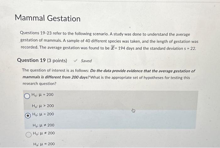 Solved Questions 19-23 refer to the following scenario. A | Chegg.com
