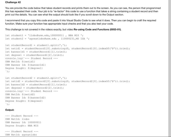 Solved Challenge #2 You are provide the code below that | Chegg.com