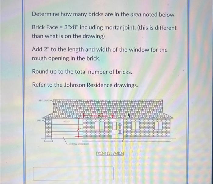 Solved Determine how many bricks are in the area noted | Chegg.com