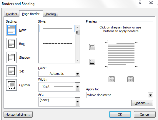 Definition of Adding A Page Border | Chegg.com